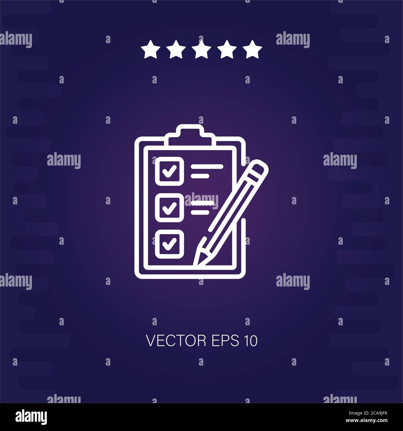 checklist vector icon modern illustration Stock Vector Image & Art - Alamy