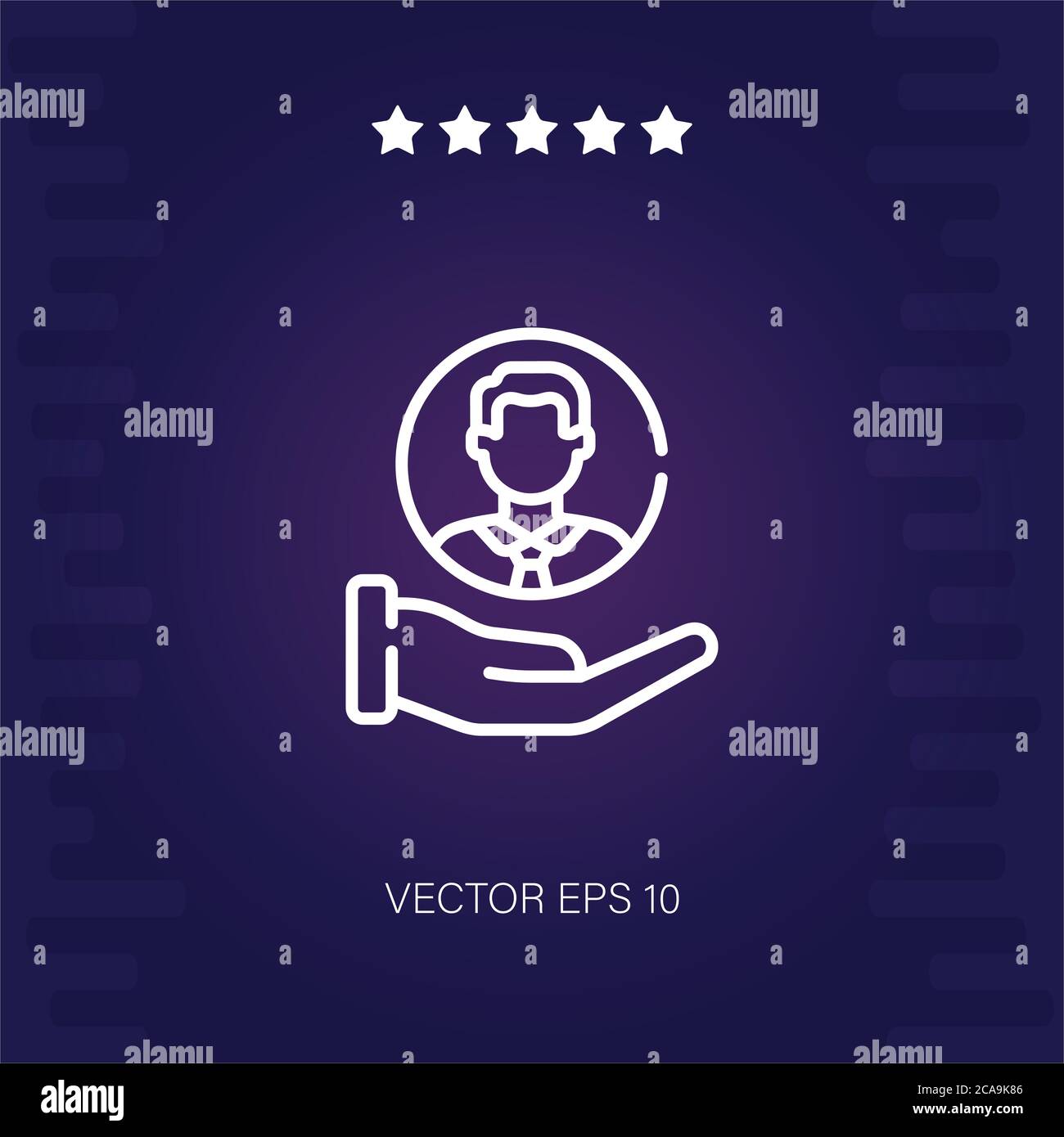 employee vector icon modern illustration Stock Vector Image & Art - Alamy