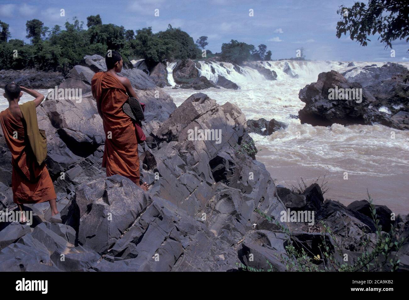 The Waterfalls of Khon Phapheng of the Mekong River at the Village of ...