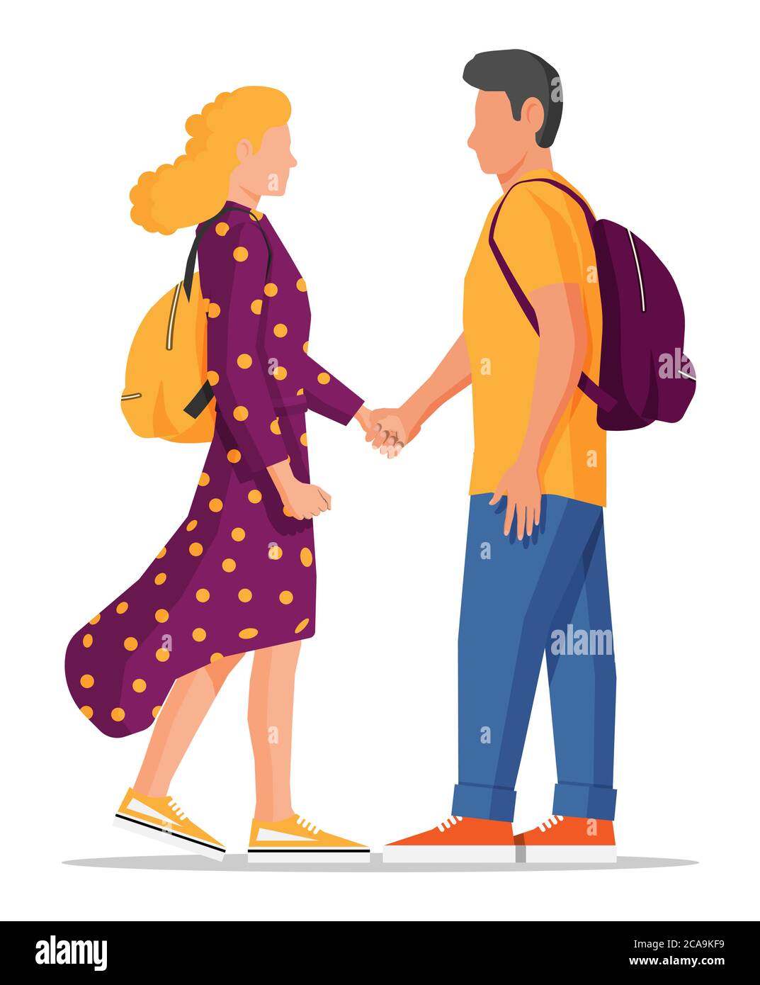 Cartoon Characters Man Woman High Resolution Stock Photography and ...