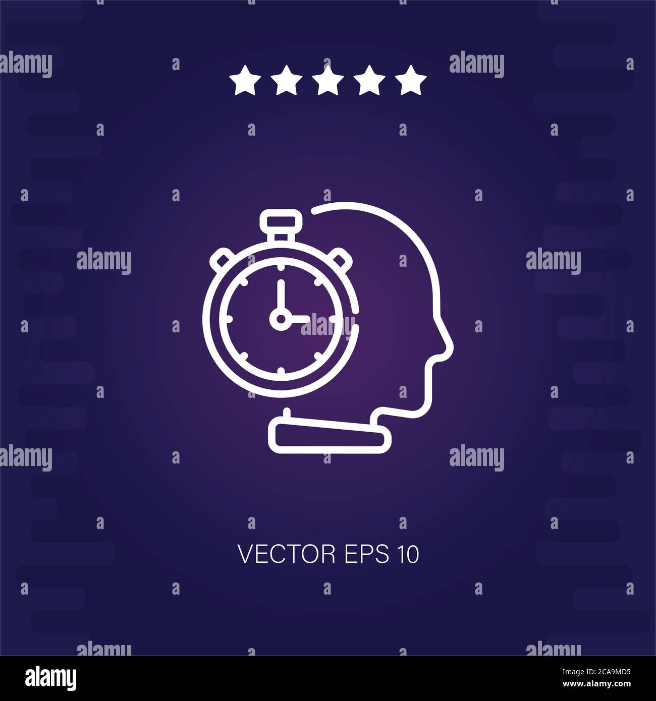 time management vector icon modern illustration Stock Vector Image ...