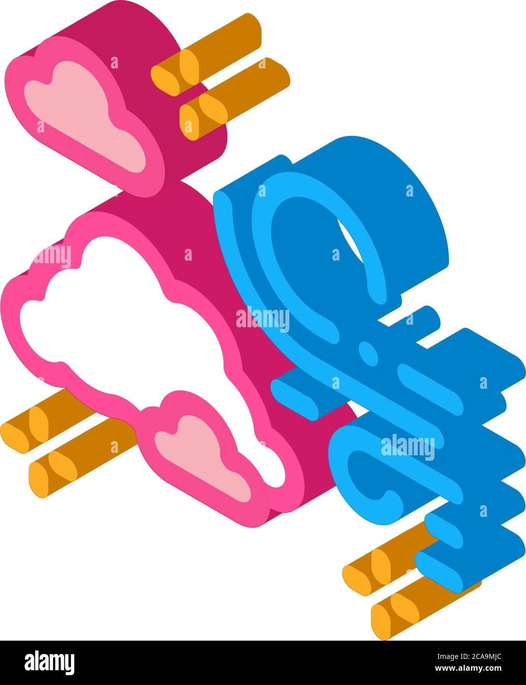 odor fresh air isometric icon vector illustration Stock Vector Image ...