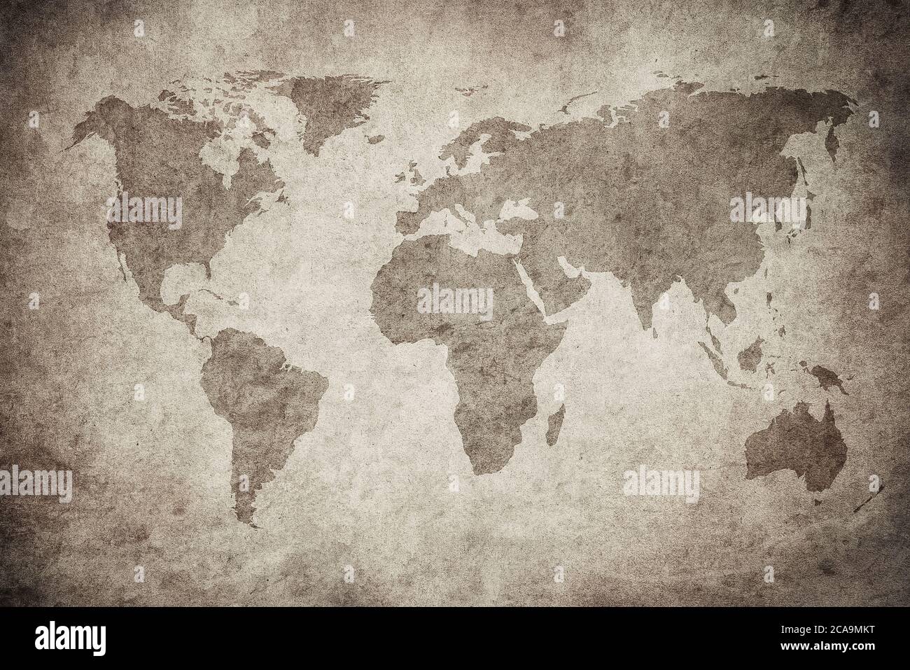 grunge map of the world Stock Photo - Alamy