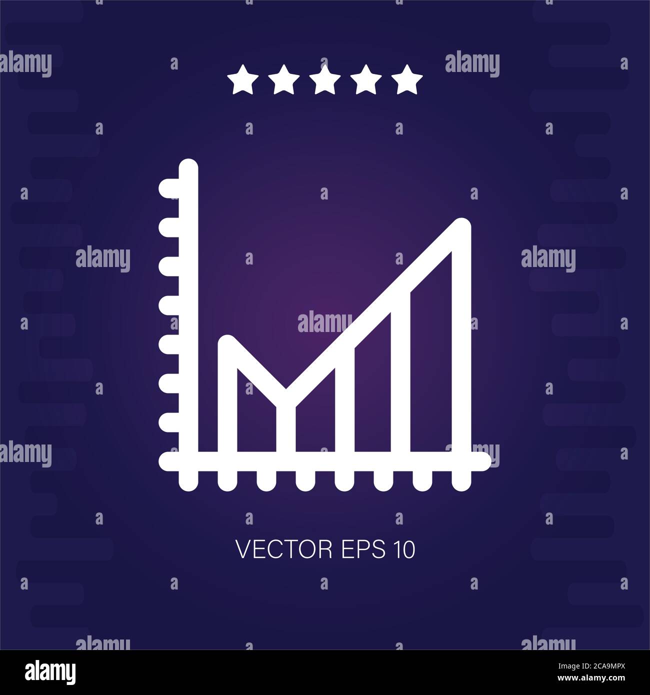 graph vector icon modern illustration Stock Vector Image & Art - Alamy