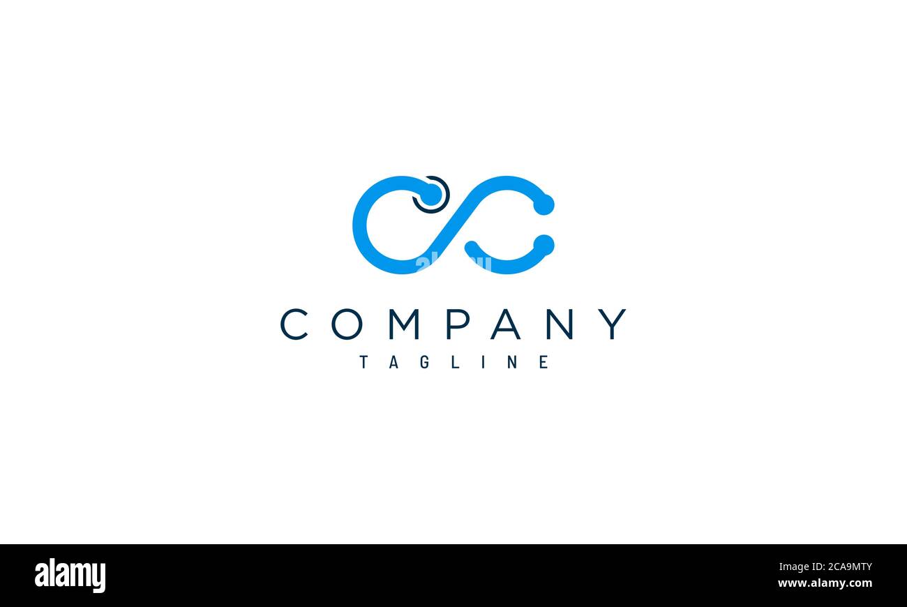 Stethoscope of infinity shape with the letter C. Logo design for ...