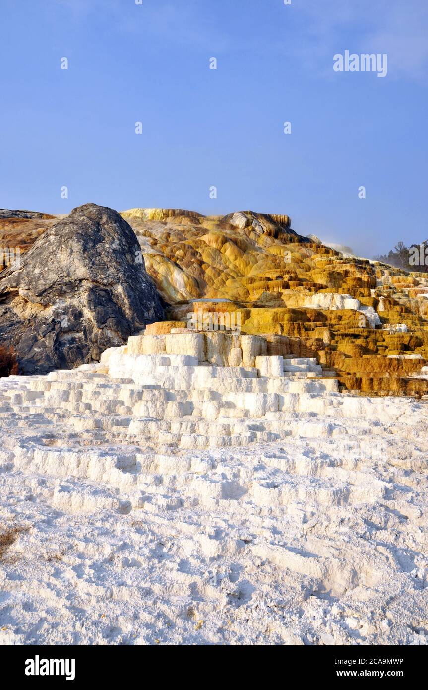 White rocks in yellowstone national hi-res stock photography and images ...