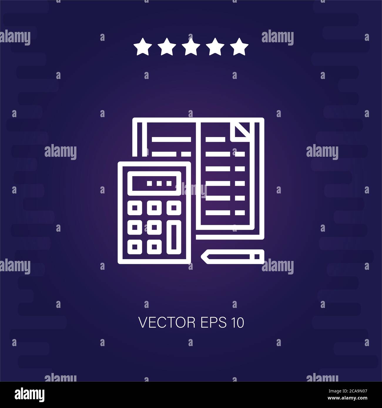 accounting vector icon modern illustration Stock Vector Image & Art - Alamy