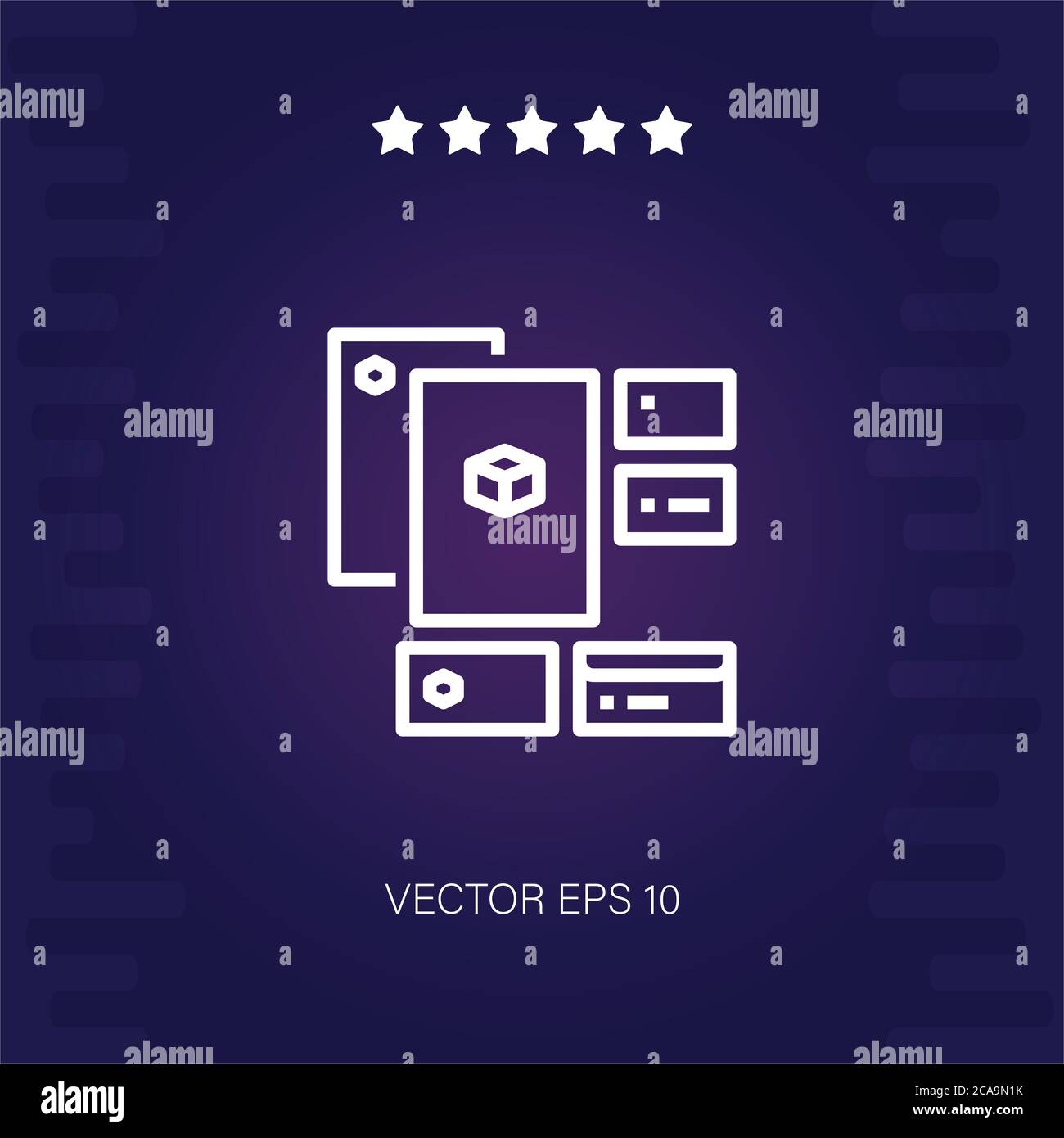 identity vector icon modern illustration Stock Vector Image & Art - Alamy