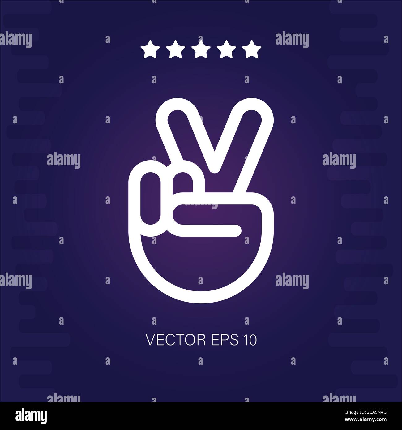 victory vector icon modern illustration Stock Vector Image & Art - Alamy