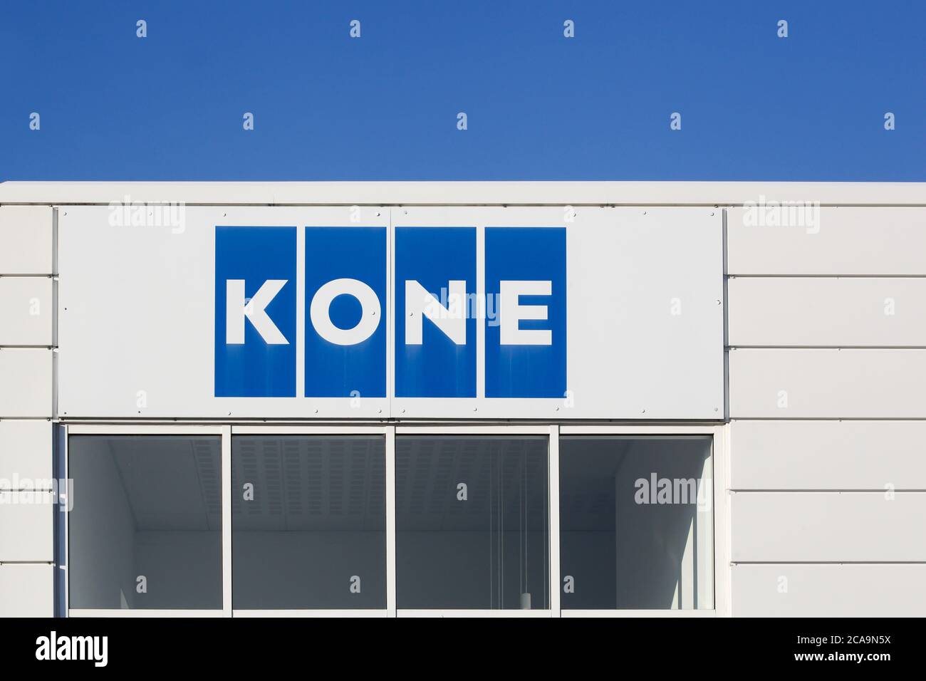 Aarhus, Denmark - October 14, 2018: Kone office building in Denmark ...