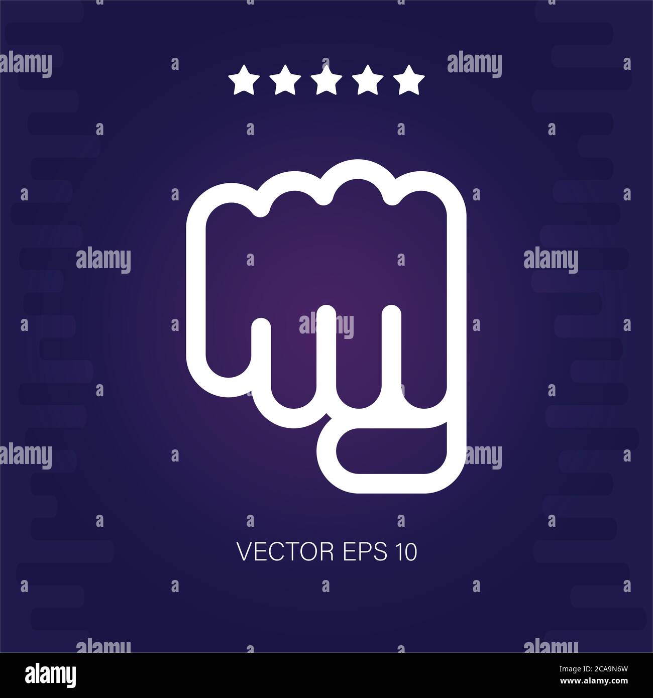 fist vector icon modern illustration Stock Vector Image & Art - Alamy