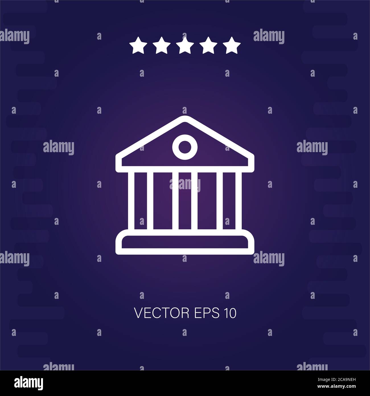 bank vector icon modern illustration Stock Vector Image & Art - Alamy