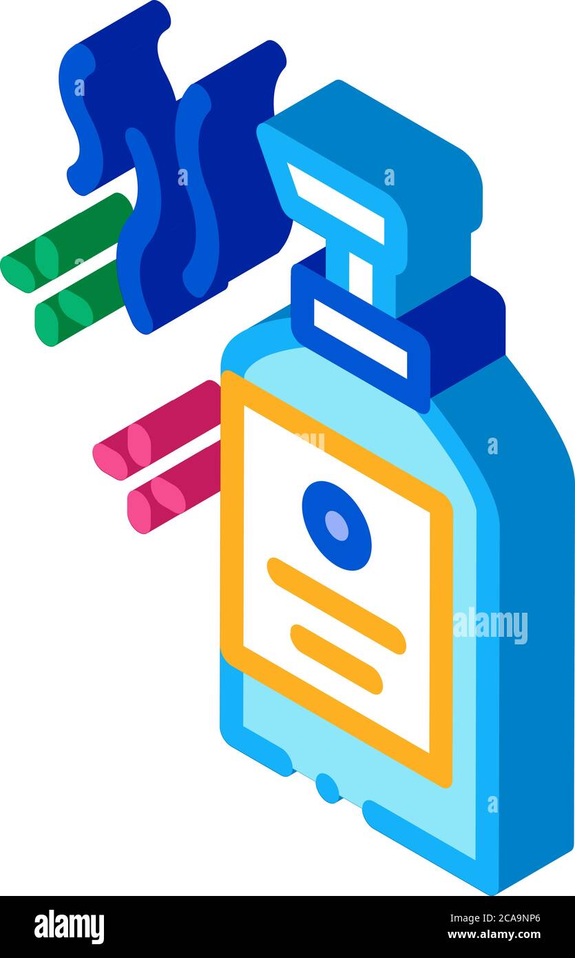 aromatic liquid soap bottle isometric icon vector illustration Stock ...