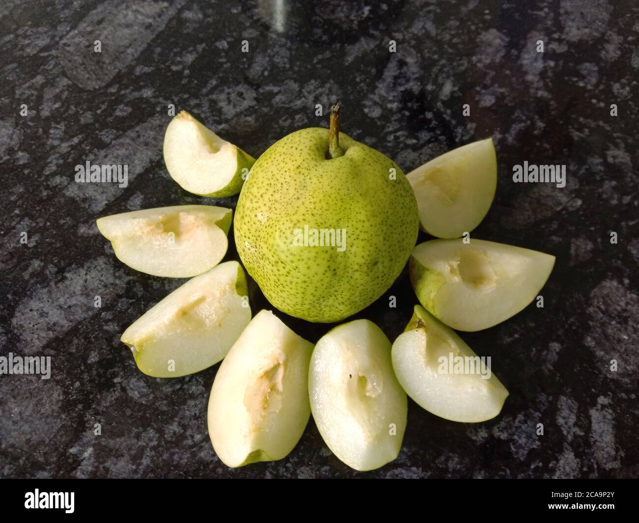 Pears cut in half isolated hi-res stock photography and images - Alamy