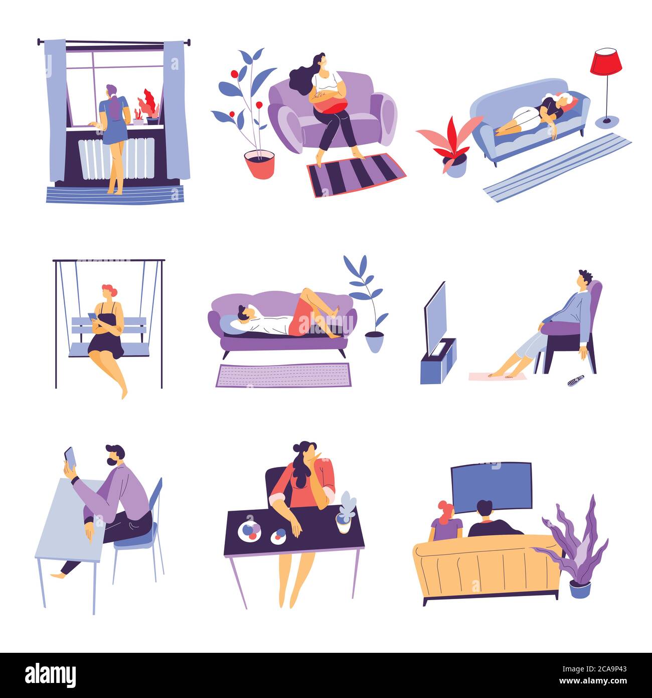 Boredom people Cut Out Stock Images & Pictures - Alamy