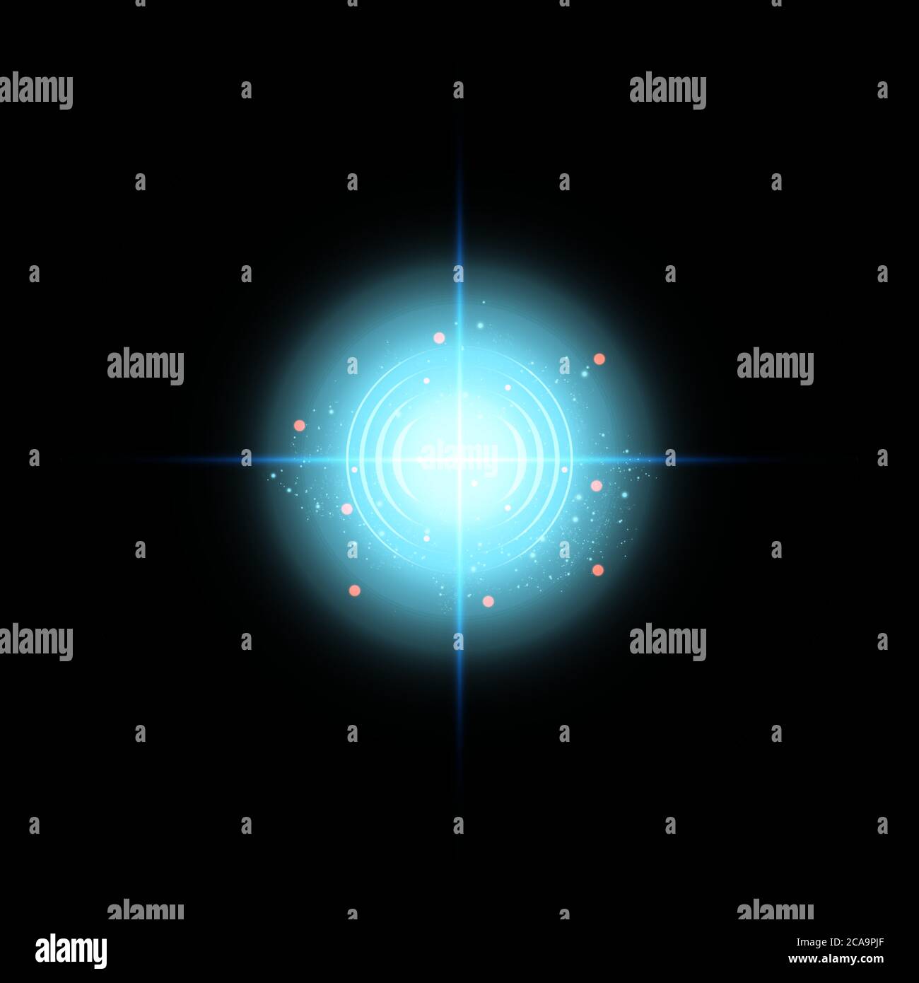 Neon Target isolated. Game Interface Element. Vector illustration Stock ...