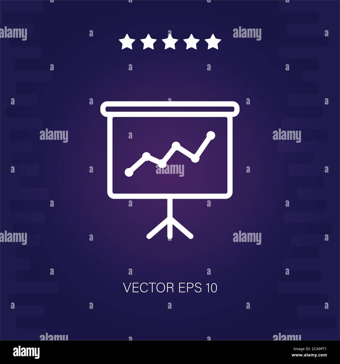 line chart vector icon modern illustration Stock Vector Image & Art - Alamy