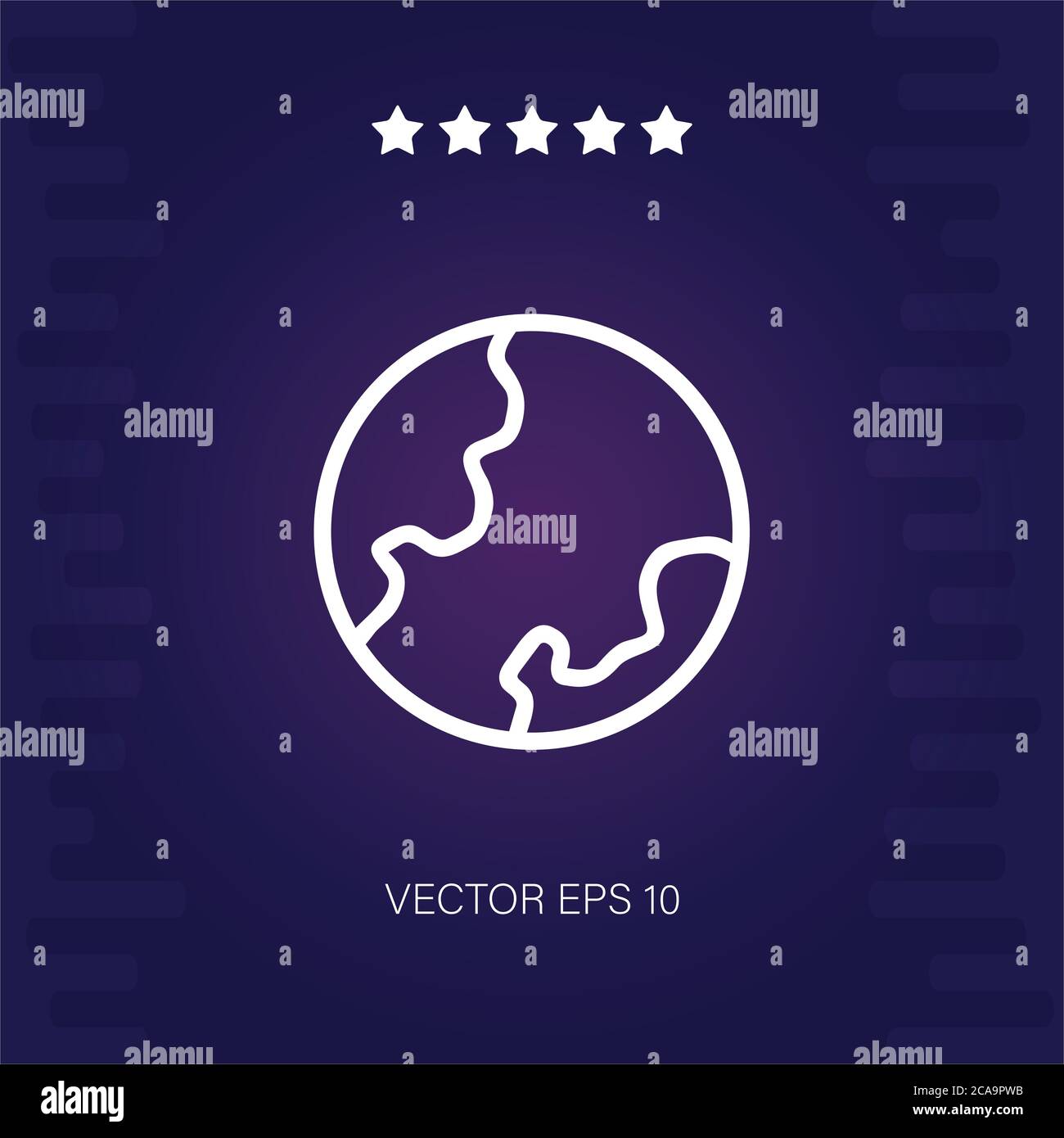 planet earth vector icon modern illustration Stock Vector Image & Art ...