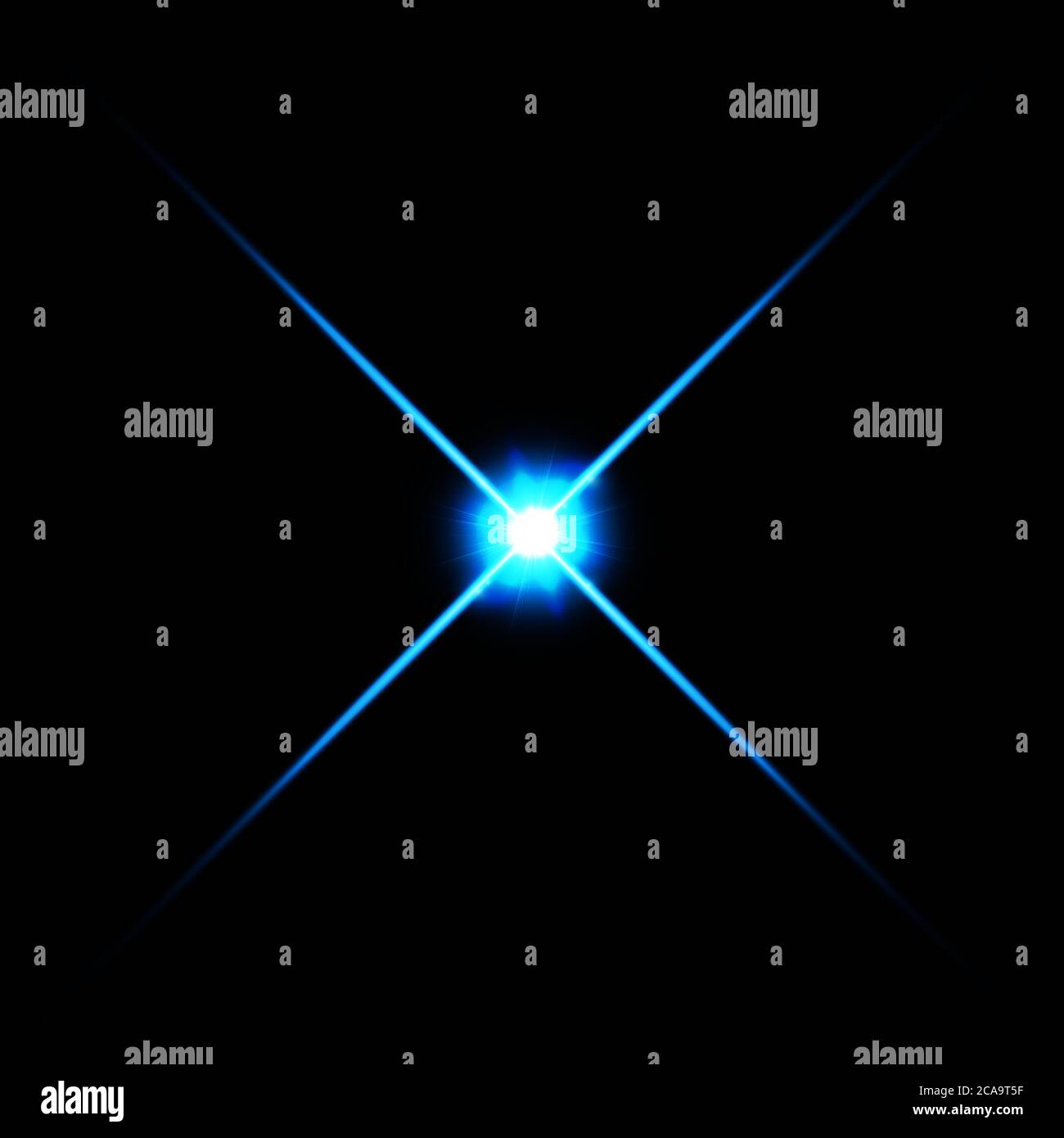 Blue warm color bright lens flare flashes leak for transitions on black ...