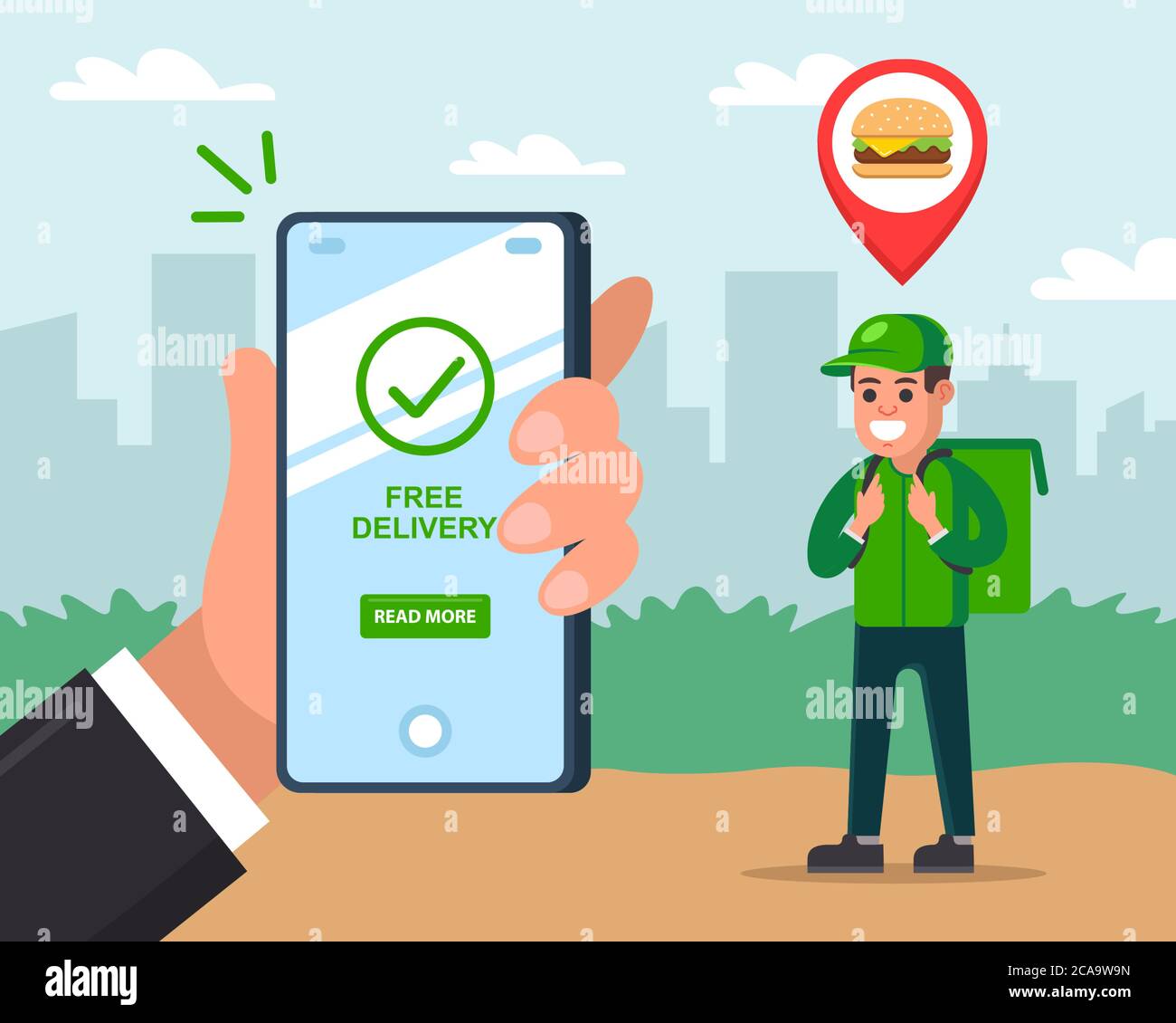 Customer delivers Stock Vector Images - Alamy