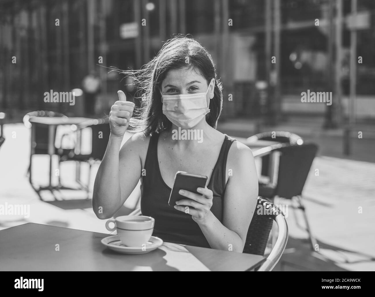 Mask mandatory Black and White Stock Photos & Images - Alamy