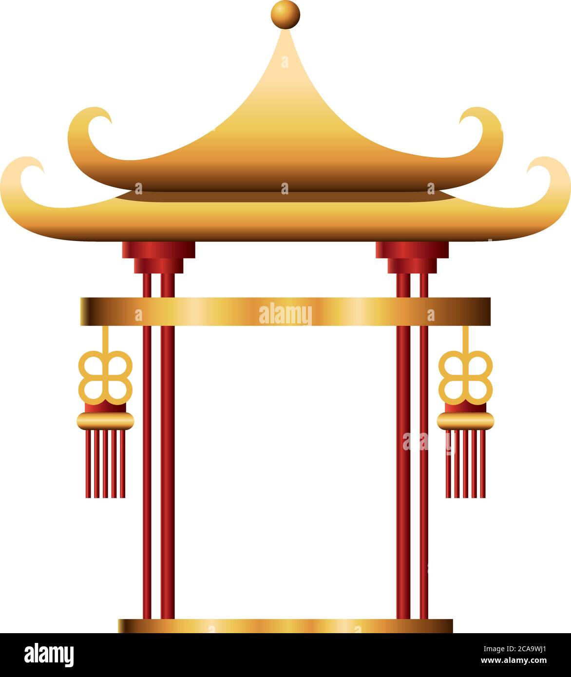 Chinese gold arch design, China culture asia travel landmark famous ...