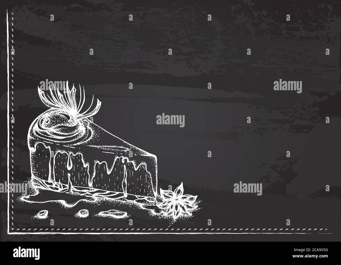 Piece pastries Stock Vector Images - Alamy