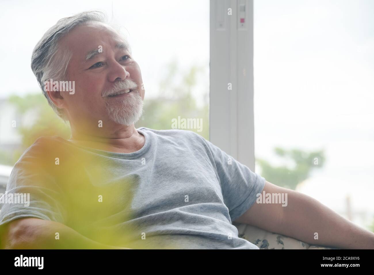 Happy asian old hi-res stock photography and images - Alamy