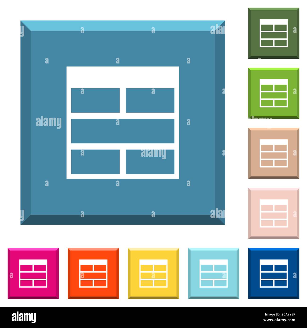 Spreadsheet horizontally merge table cells white icons on edged square ...