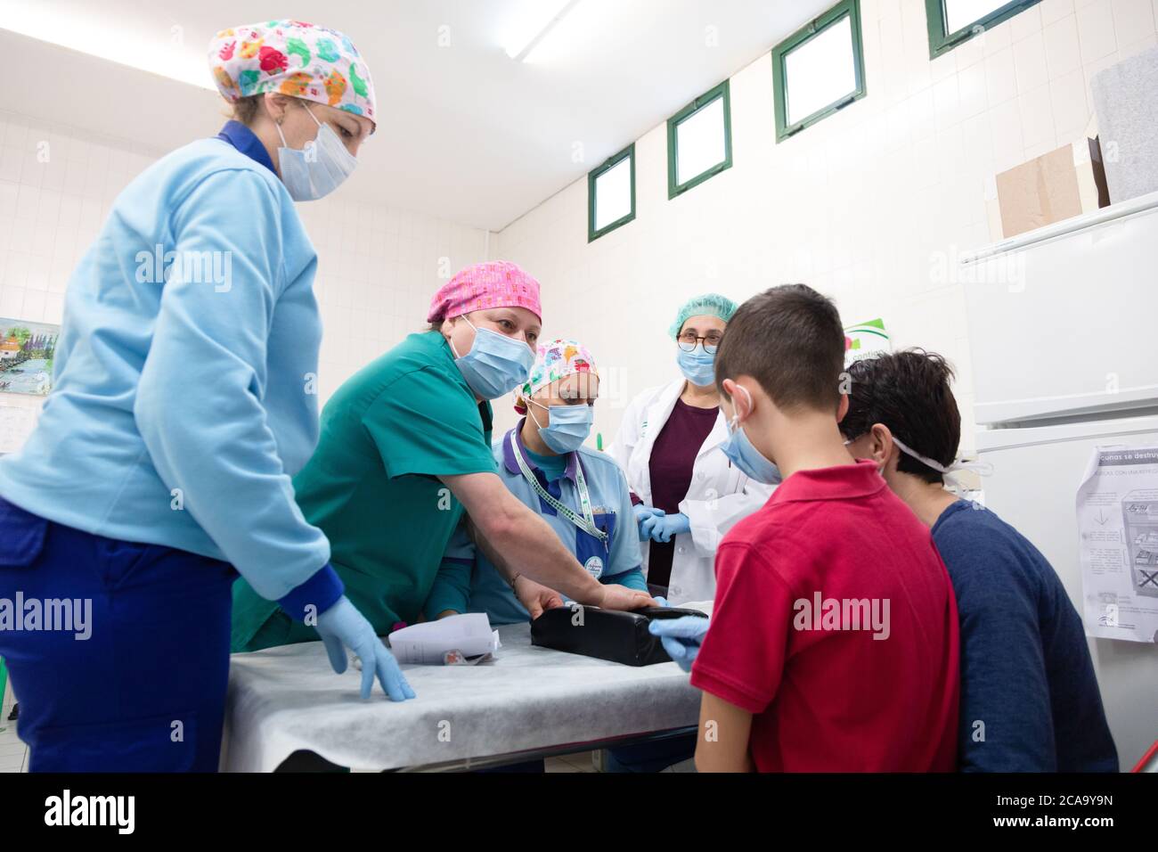 Granada, Spain. Faces of the SAS Andalusia Health Service frontline ...