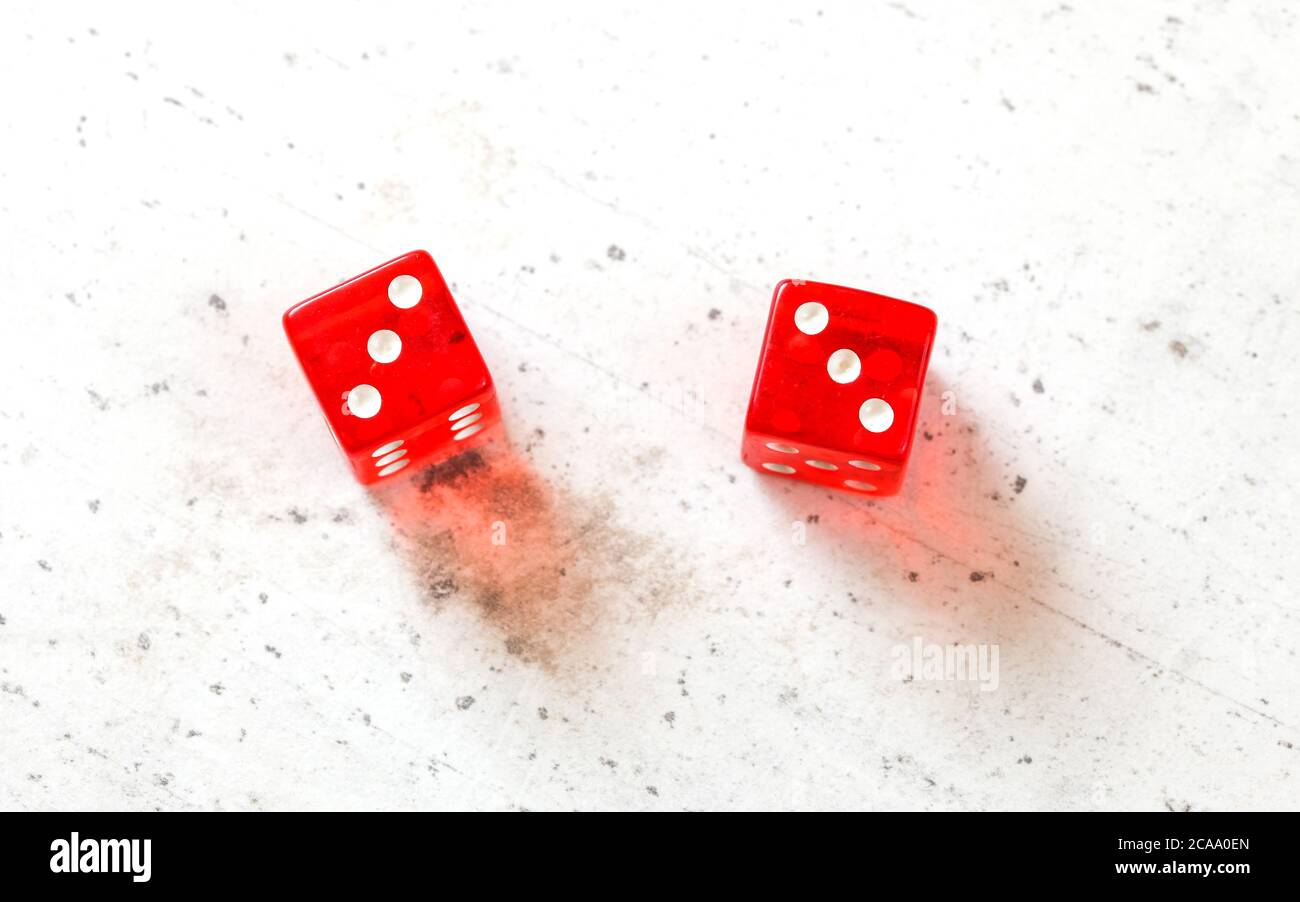 Two dice showing double six hi-res stock photography and images - Alamy