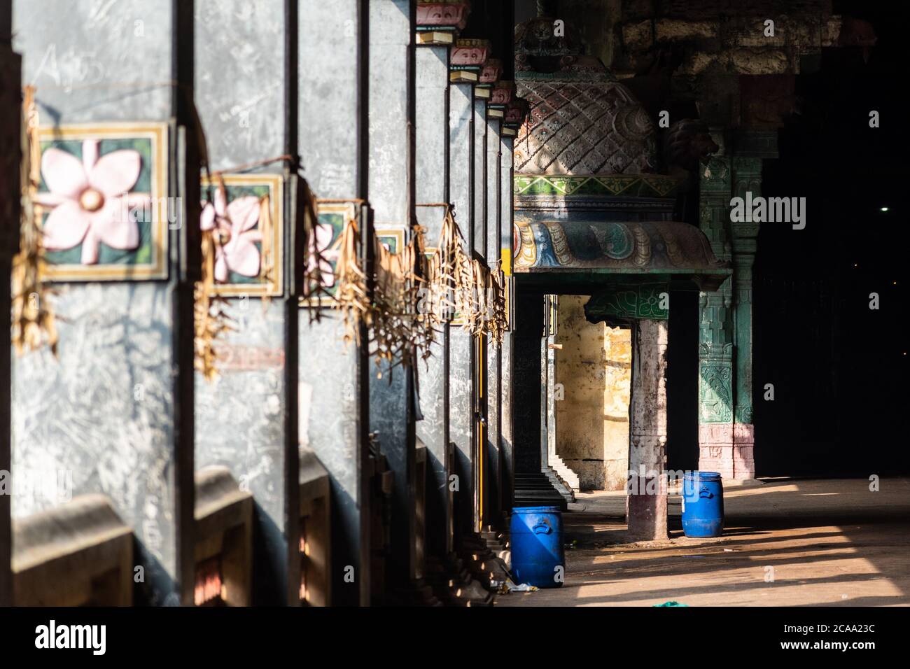 Mayiladuthurai, Tamil Nadu, India - February 2020: Architectural detail ...