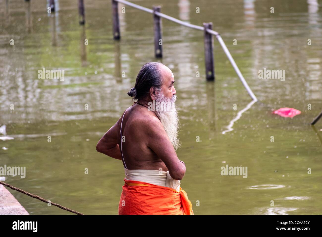 Indian priest hi-res stock photography and images - Alamy