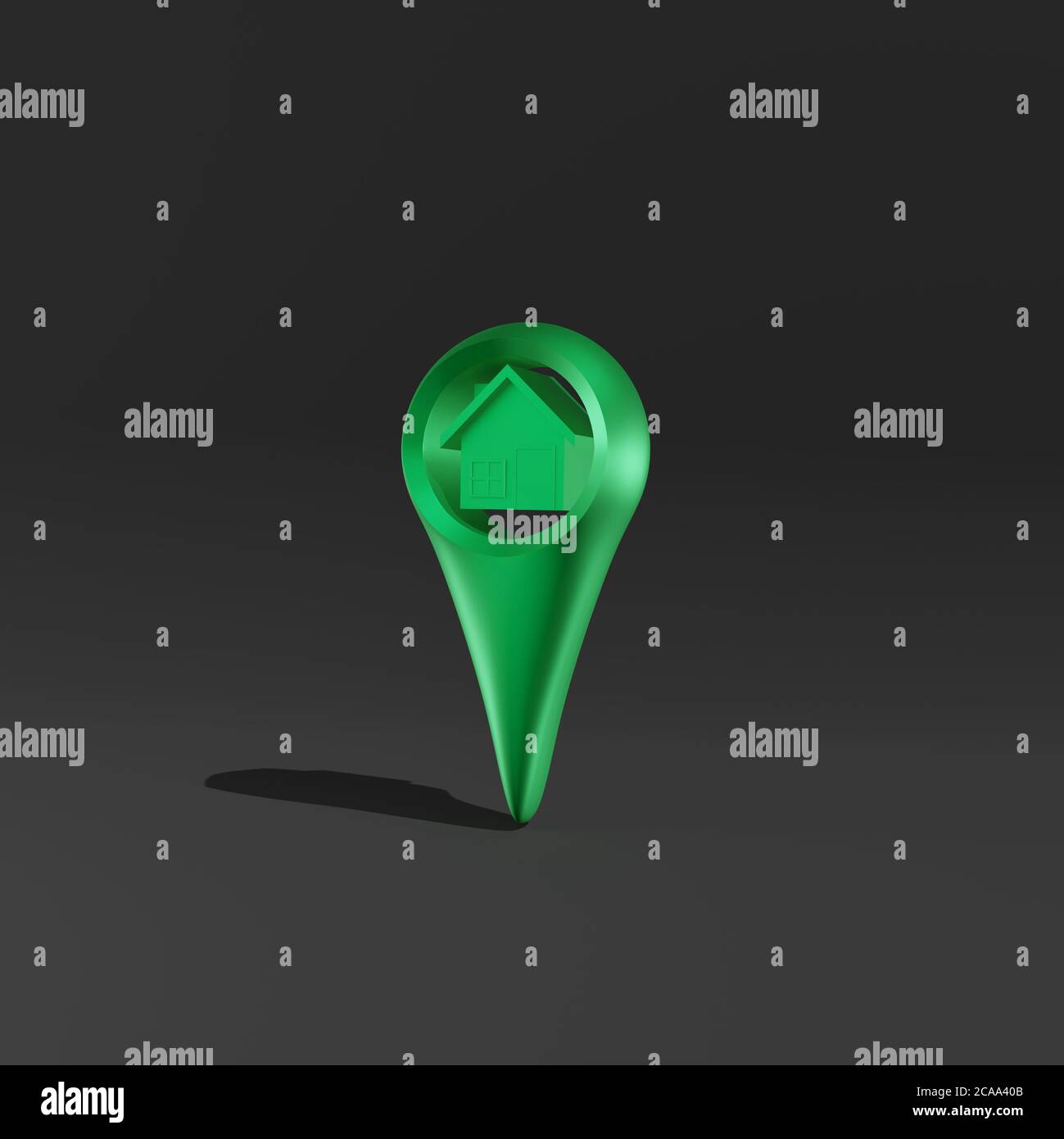 3d illustration of location icon Stock Photo - Alamy