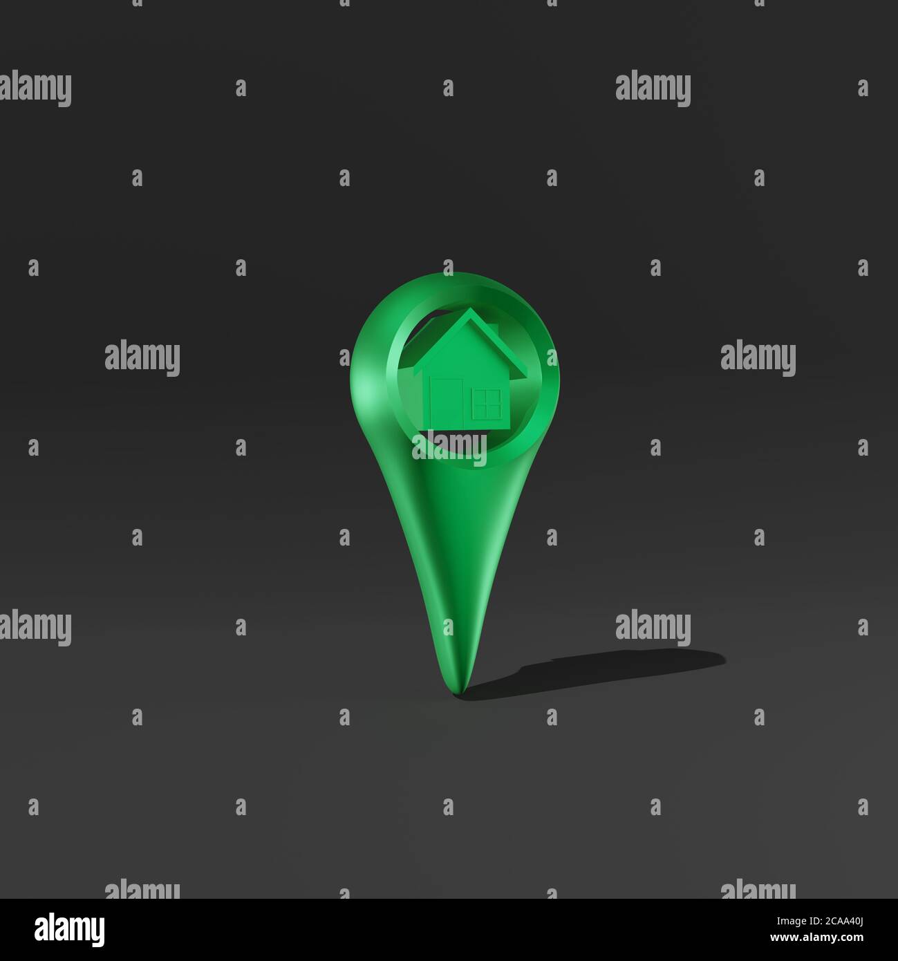3d illustration of location icon Stock Photo - Alamy