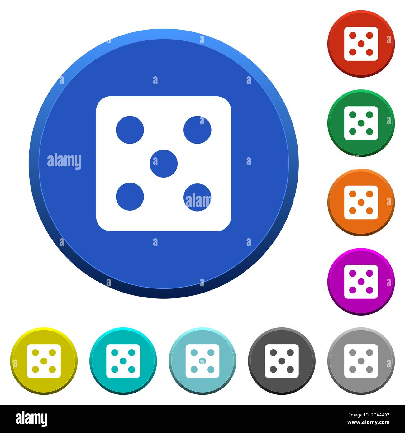 5 dice Stock Vector Images - Alamy