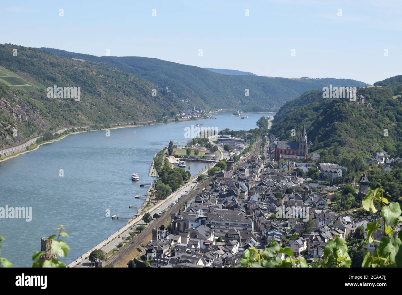 view to Oberwesel in Rhine valley Stock Photo - Alamy
