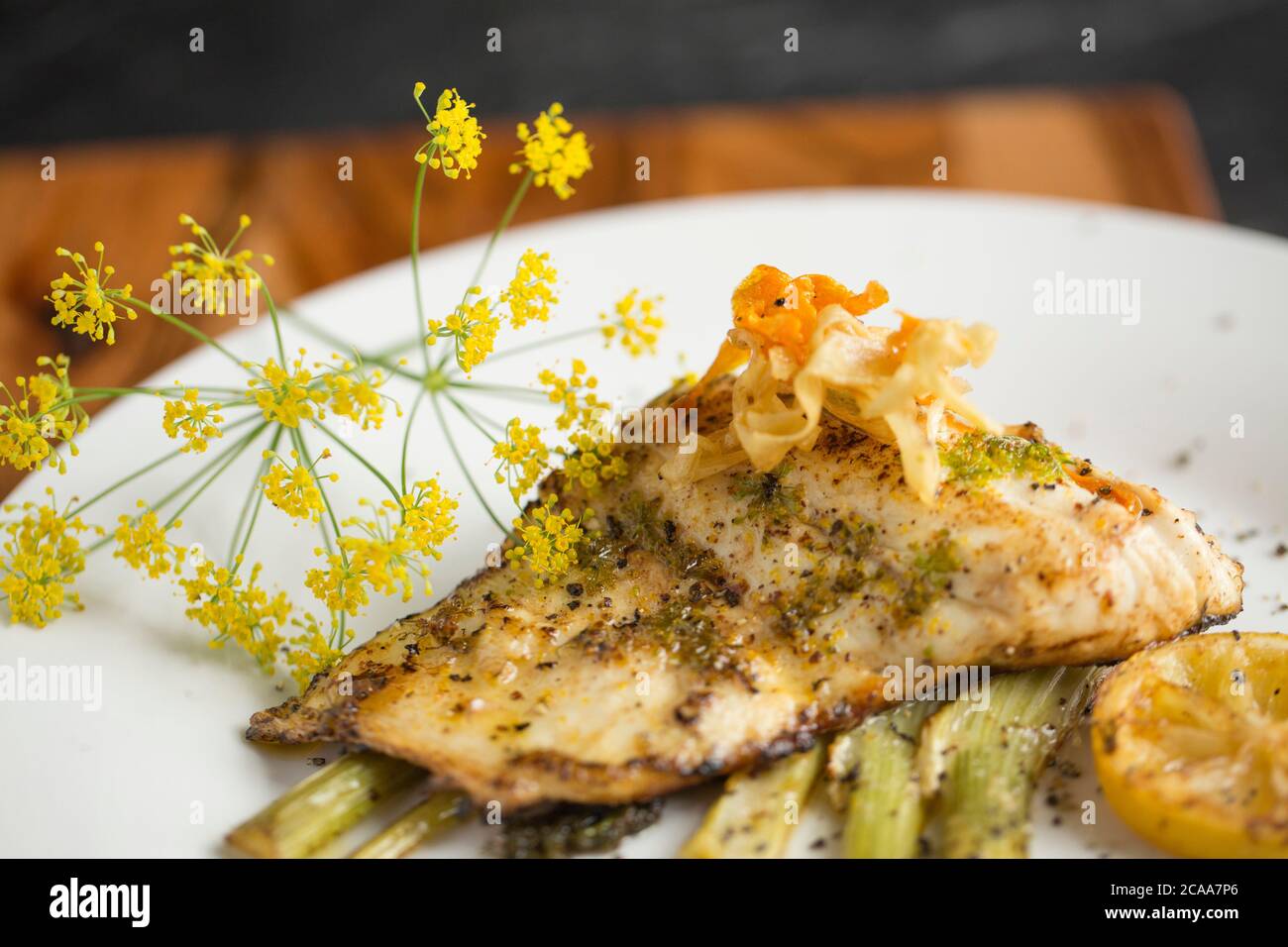 Deep fried sea bass fish hi-res stock photography and images - Alamy