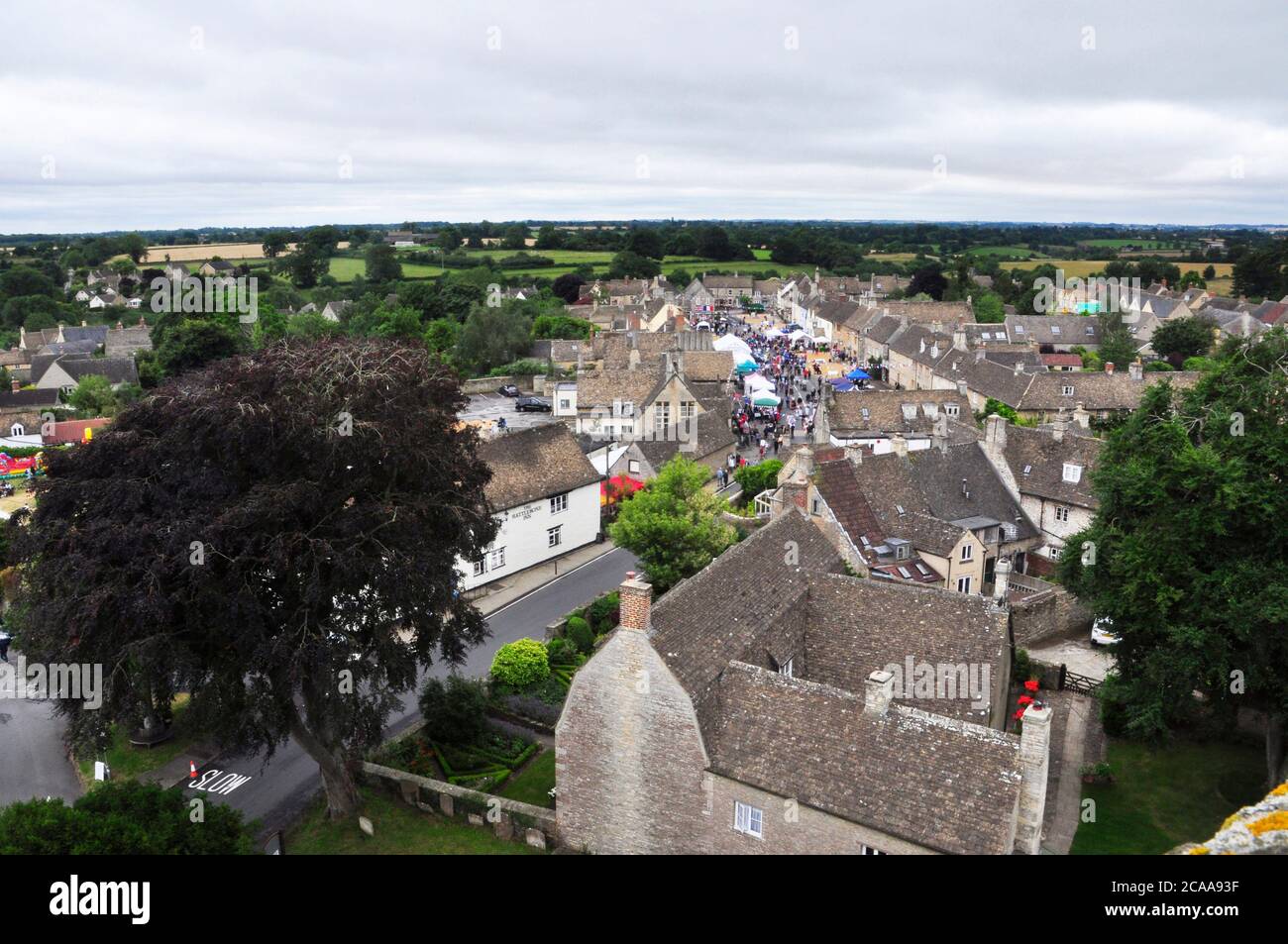 The Village of Sherston in the Cotswolds showing the annual Boules ...