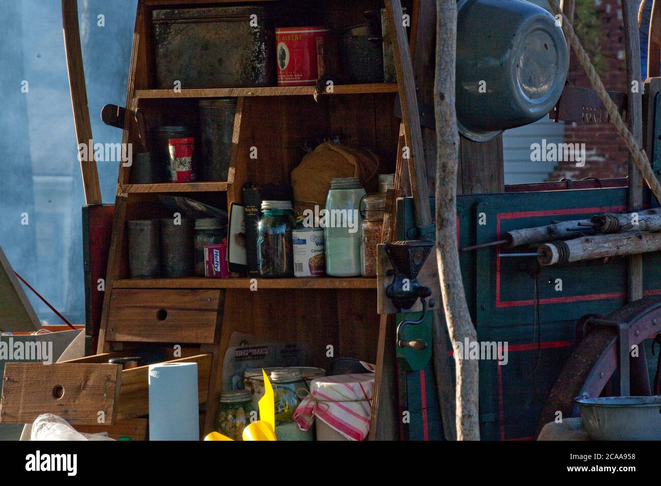 Cowboy Chuck wagon Stock Photo - Alamy