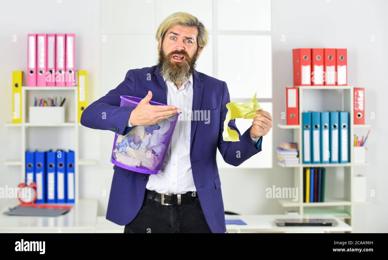 Colleagues recycling in office hi-res stock photography and images - Alamy