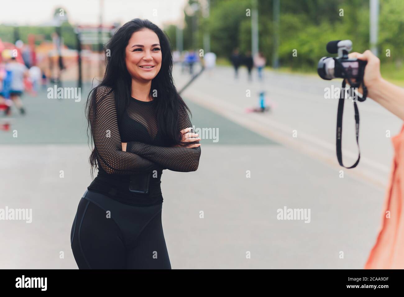 Sports star interview hi-res stock photography and images - Alamy