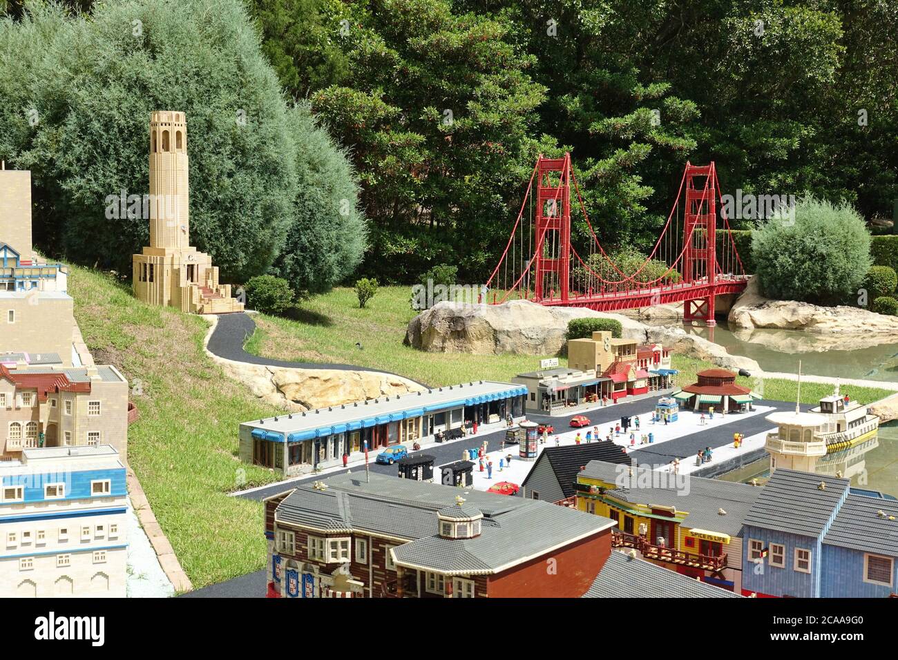 ORLANDO, FL -20 JUN 2020- View of San Francisco landmarks and the ...