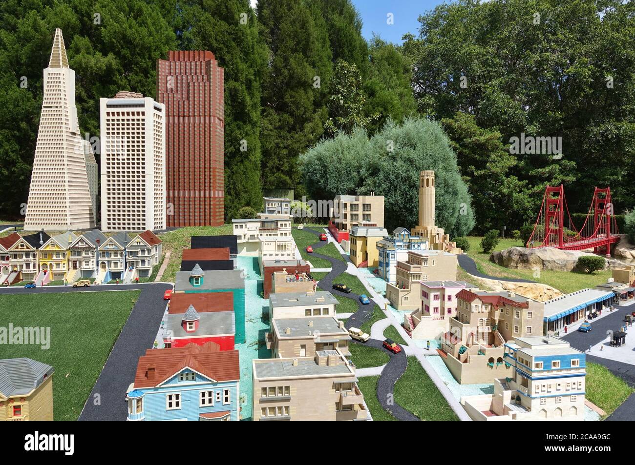 ORLANDO, FL -20 JUN 2020- View of San Francisco landmarks and the ...