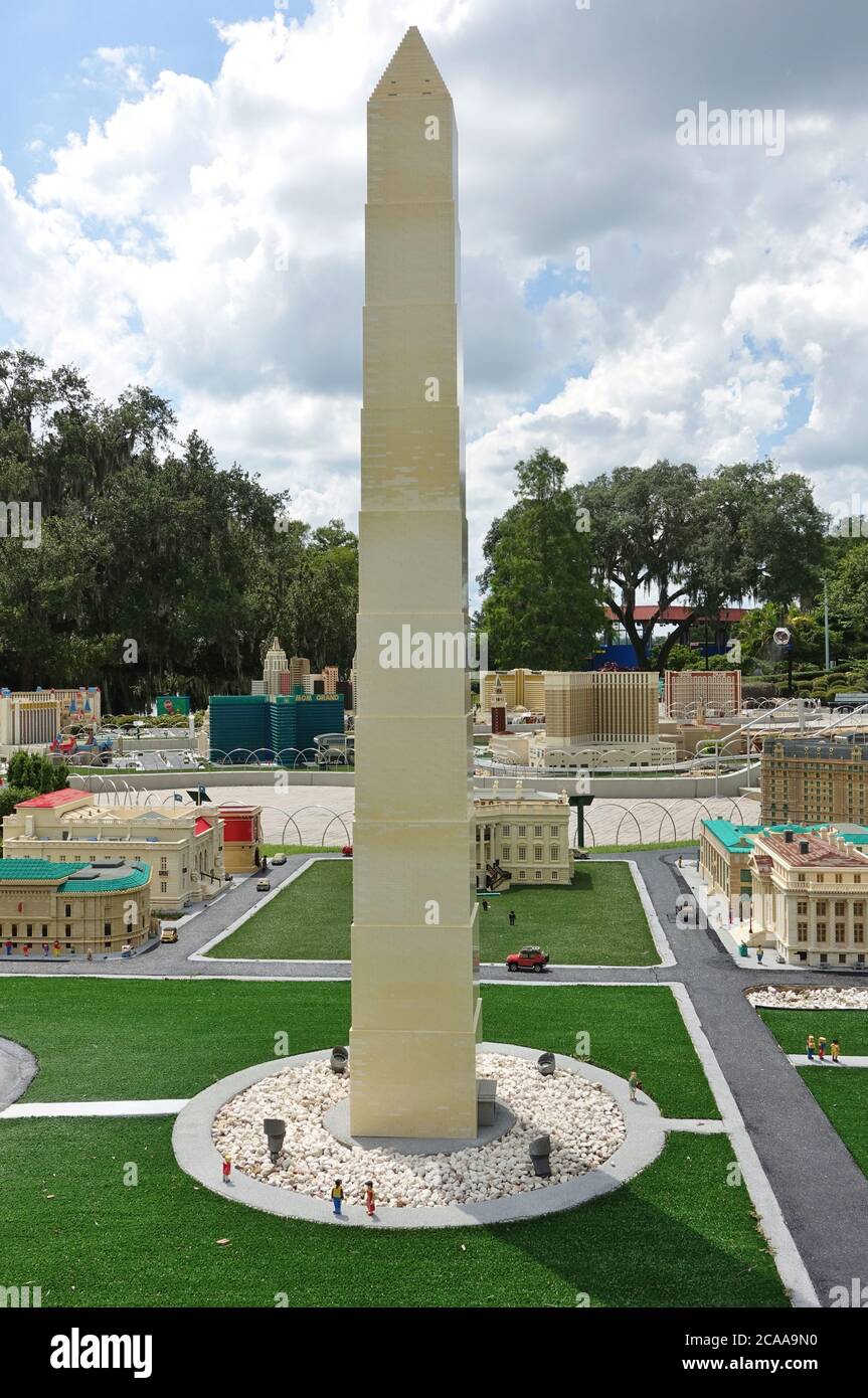 ORLANDO, FL -20 JUN 2020- View of Washington DC landmarks built out of ...