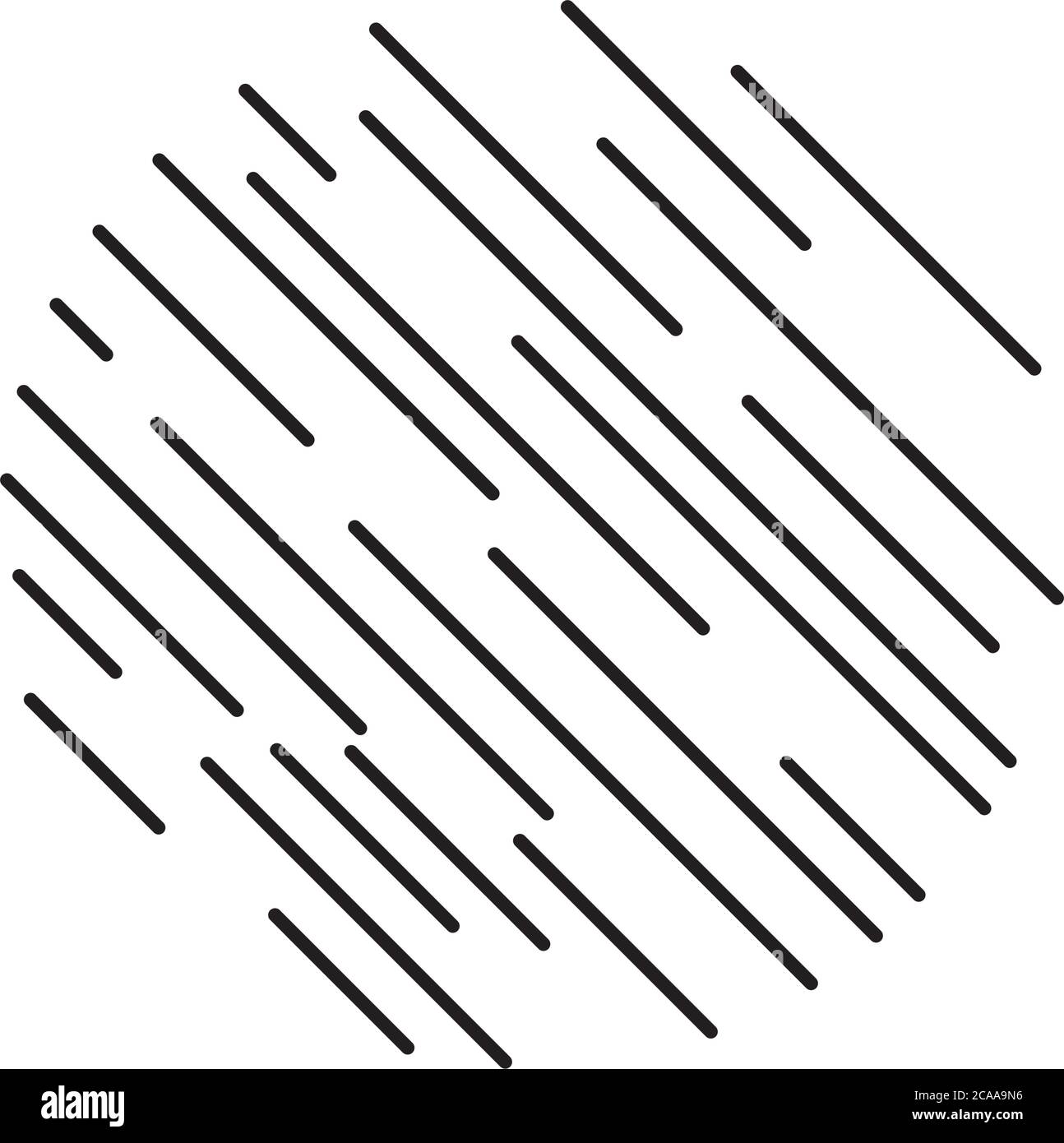 circle with striped design over white background, line style, vector ...