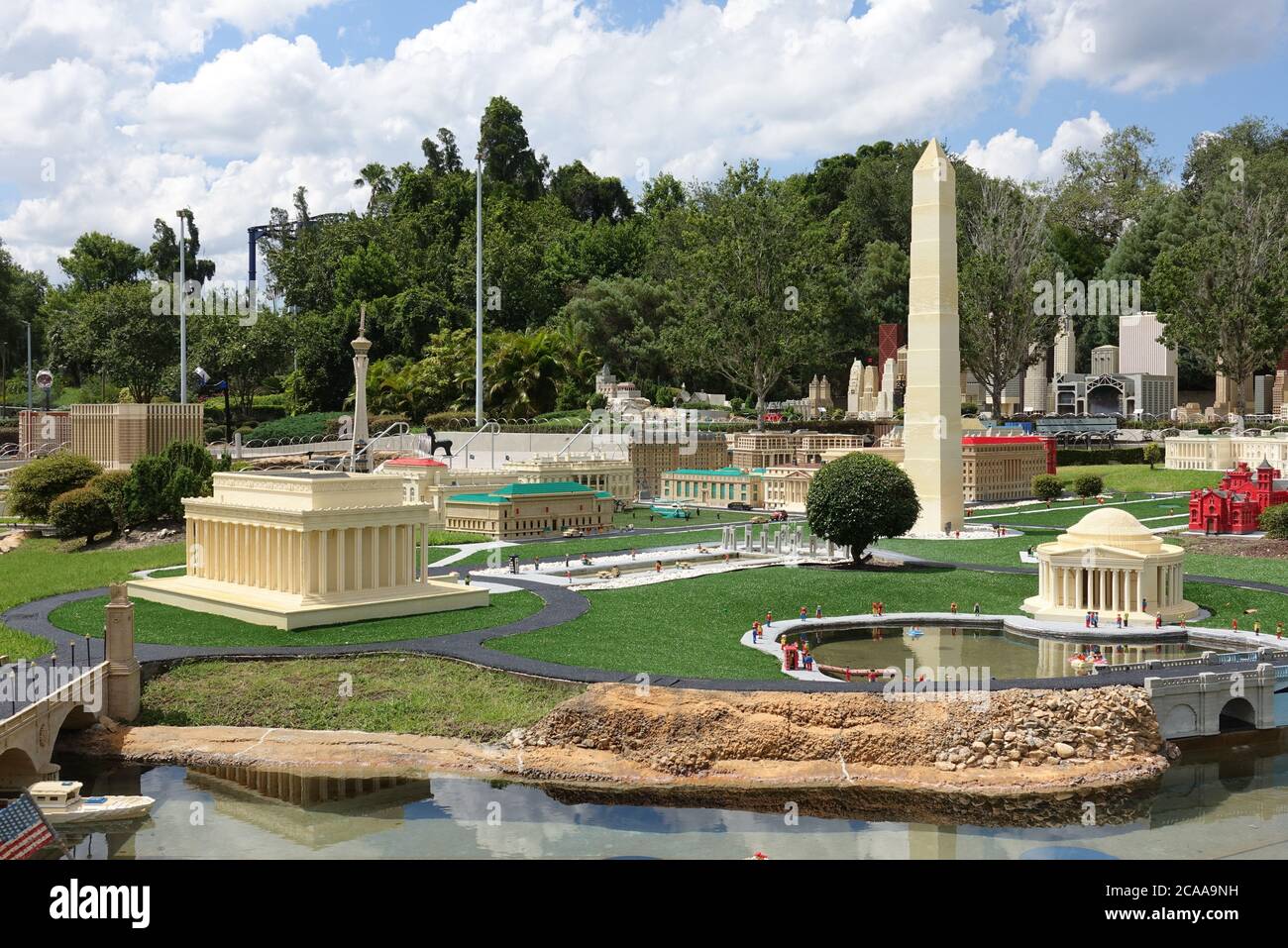 ORLANDO, FL -20 JUN 2020- View of Washington DC landmarks built out of ...
