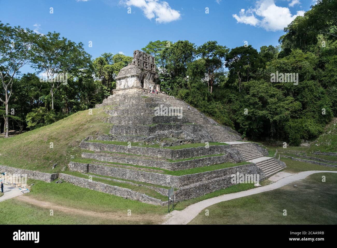 in the ruins of the Mayan city of Palenque, Palenque National Park ...
