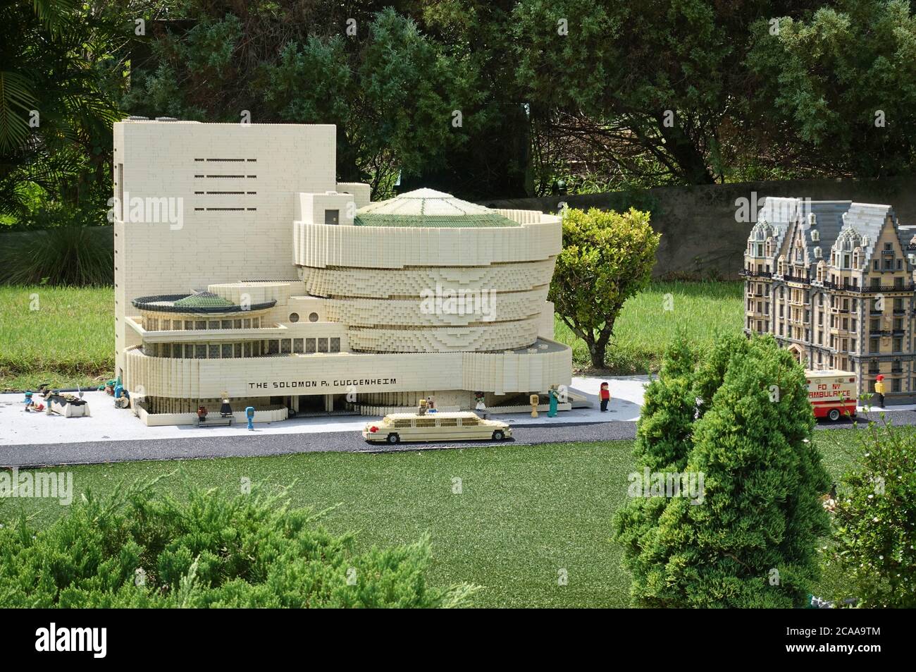 ORLANDO, FL -20 JUN 2020- View of New York City landmarks built out of ...