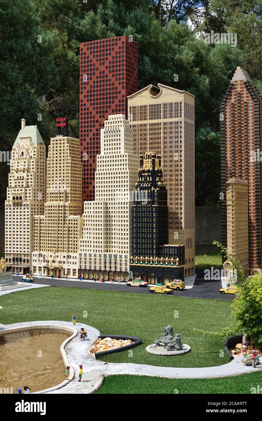 ORLANDO, FL -20 JUN 2020- View of New York City landmarks built out of ...